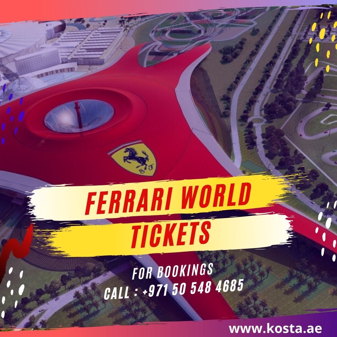 Ferrari World Ticket offers. Buy Ferrari World Tickets Abu Dhabi ...