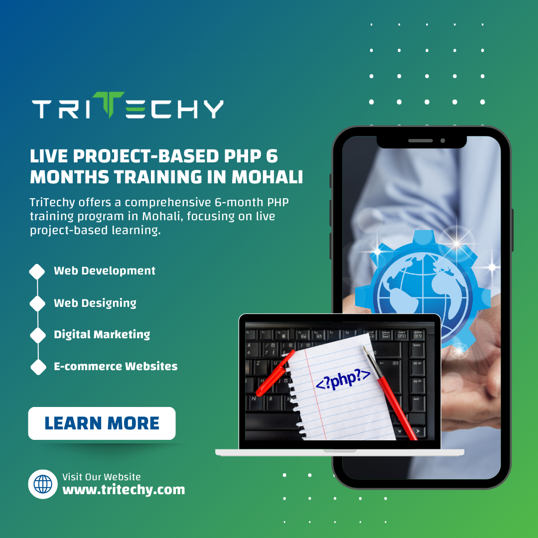 Live Project-Based PHP 6 Months Training in Mohali - TriTechy - Medium