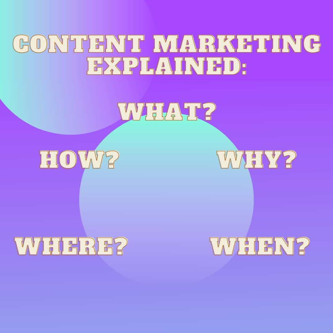 Content Marketing Explained; The What, Why, When, Where, and How of ...
