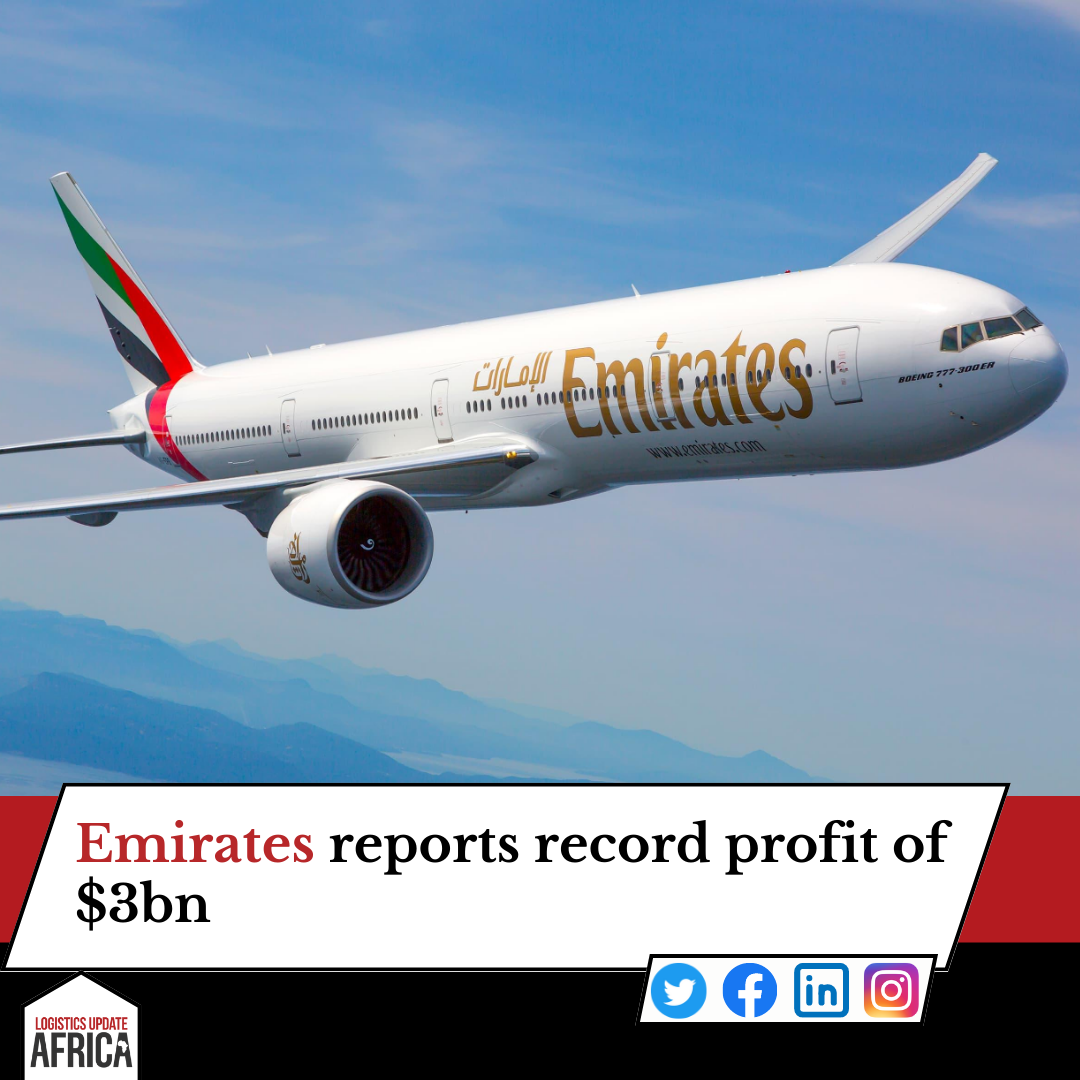 EmiratesEmirates reports record profit of $3bn - Logistics Update ...