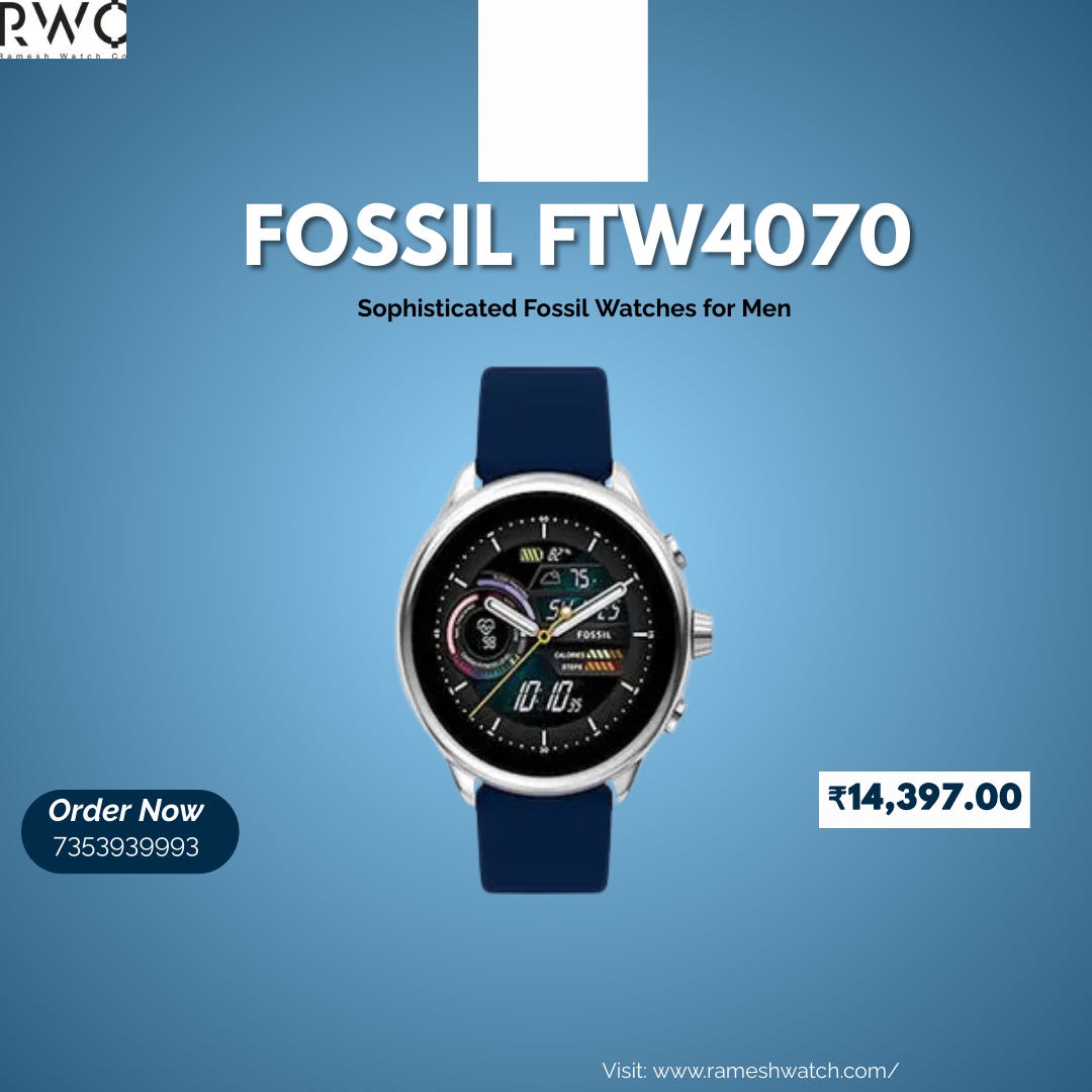 Sophisticated Fossil Watches for Men — Timeless Appeal - Ramesh watch ...