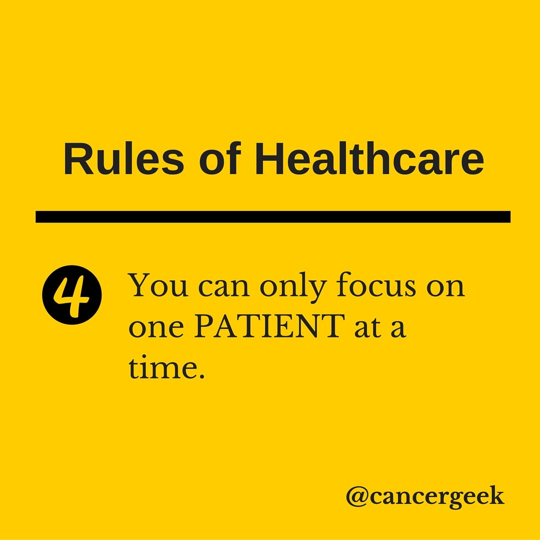 #4 Rules of Healthcare. by Cancergeek | by CancerGeek | Medium