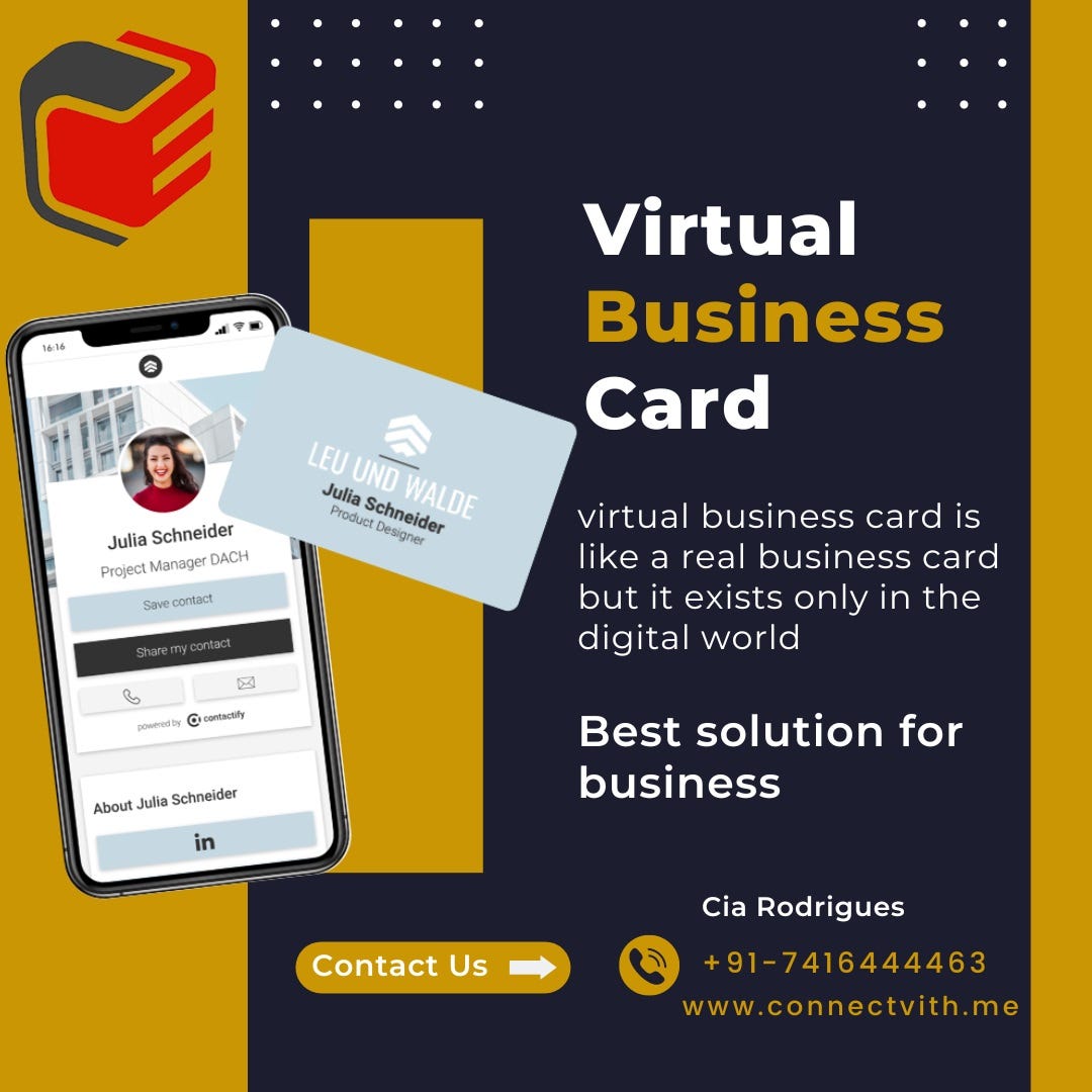 Virtual Business Card - ConnectVith Me - Medium