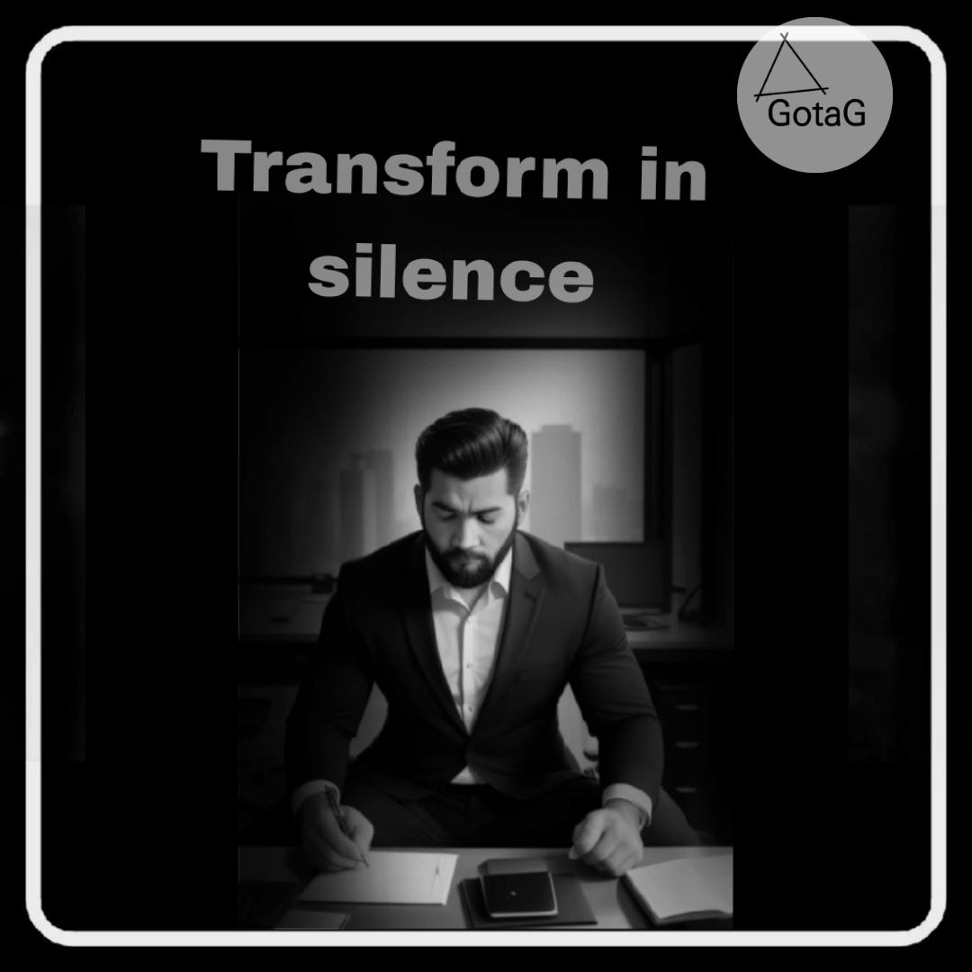 The Power of Silence: Embracing Transformation in the Shadows In a ...
