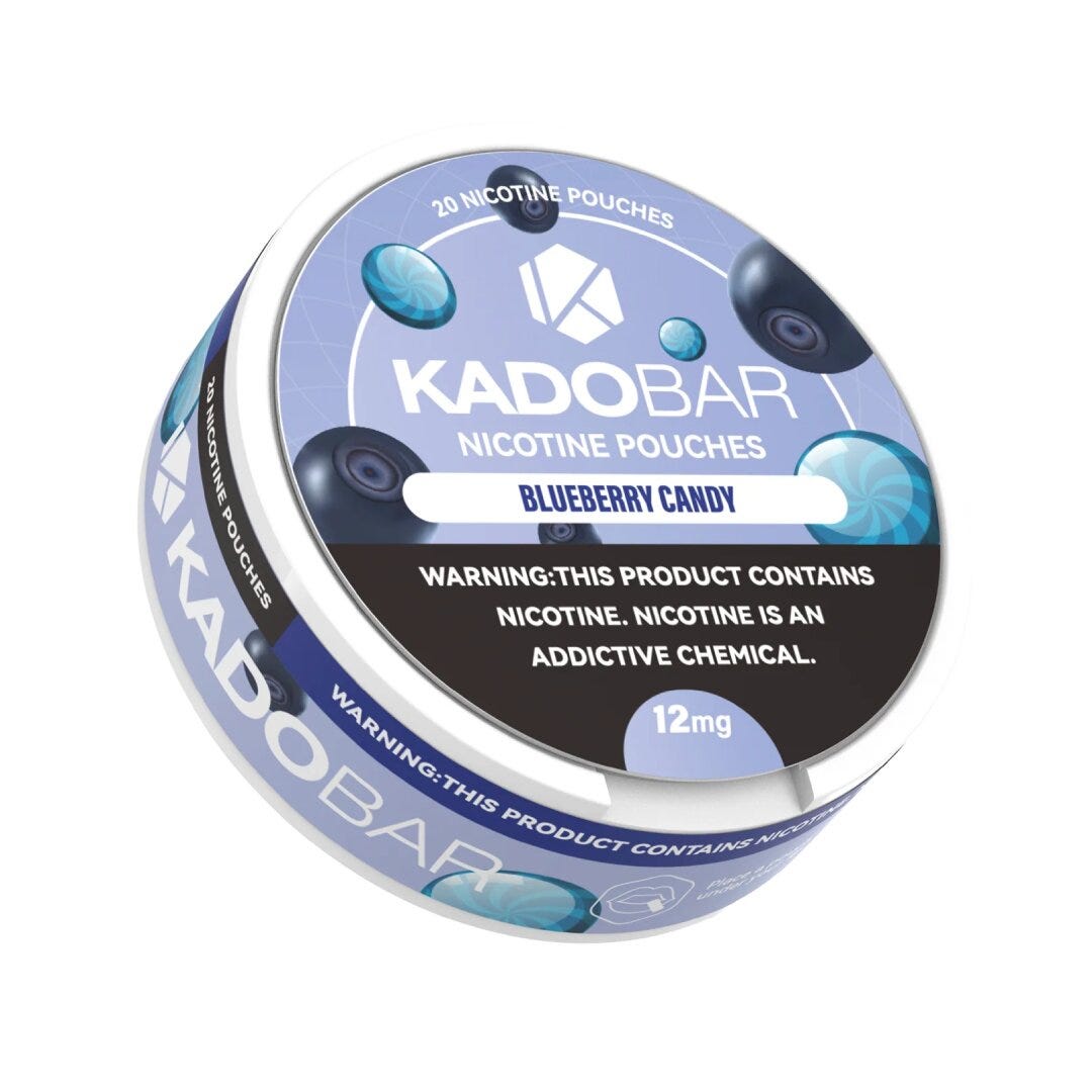Buy Blueberry Candy — Kado Bar Nicotine Pouches — 6mg - adil shah - Medium