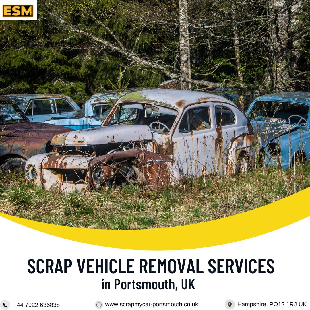 Scrap Vehicle Removal Services in Portsmouth - Esm Recovery - Medium