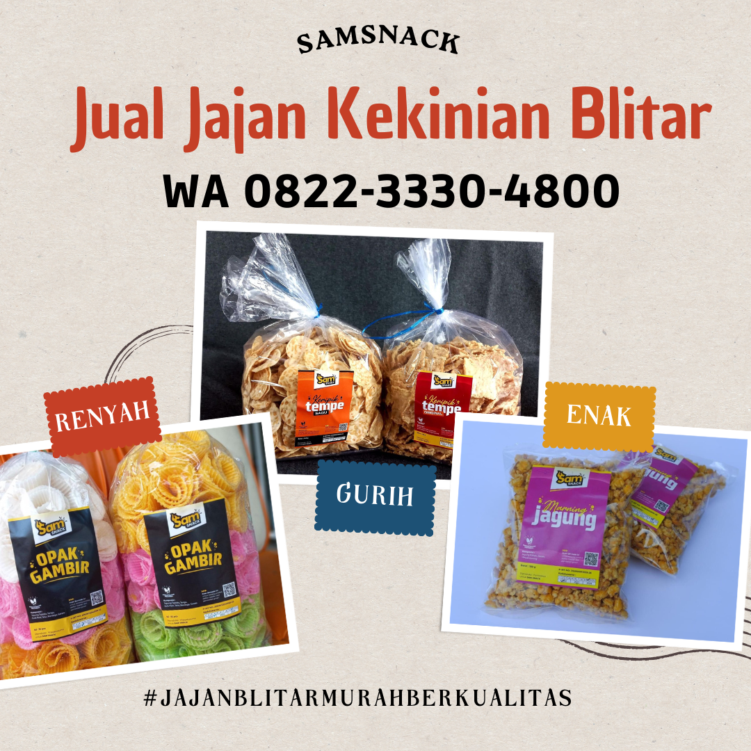 BERKUALITAS, WA 0822–3330–4800 Jual Jajan Kekinian Blitar - Pusat Snack ...