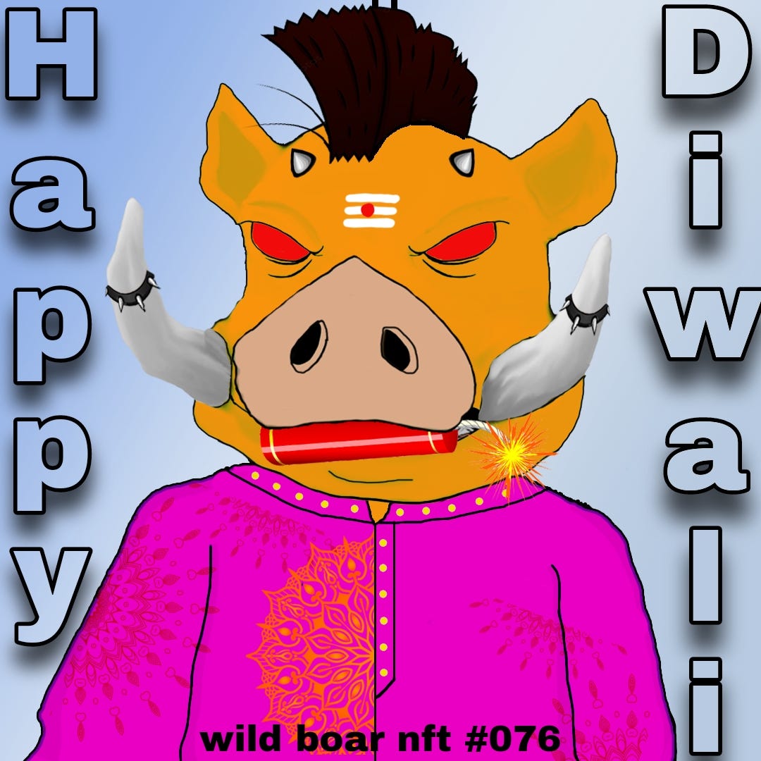 Wild boar nft This collection are make me on my hand. So many time to ...
