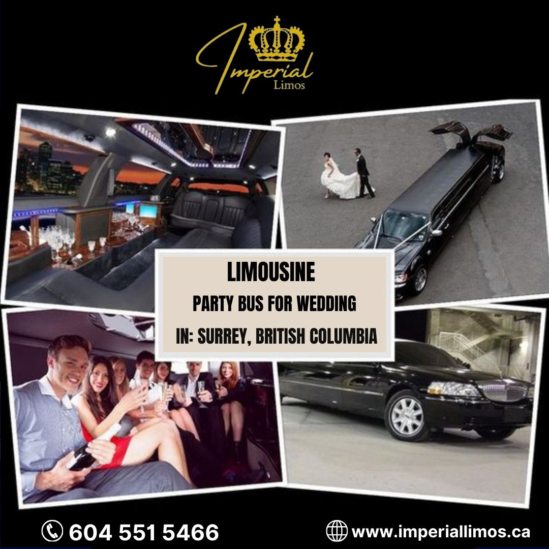 Luxury limousine party bus for wedding in surrey - IMPERIAL LIMOS - Medium