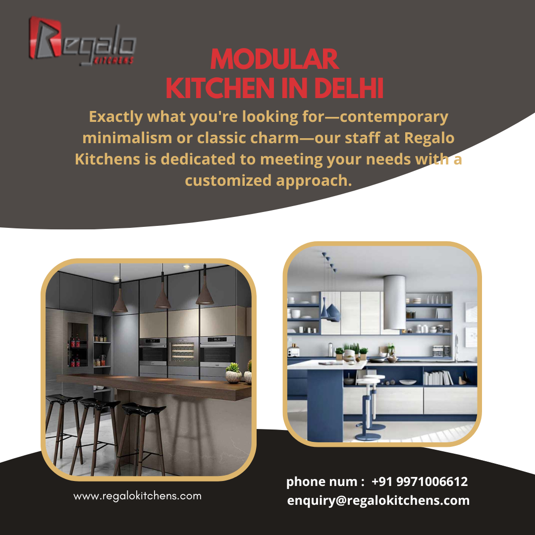 Modular Kitchen in Delhi - Regalo Kitchens - Medium