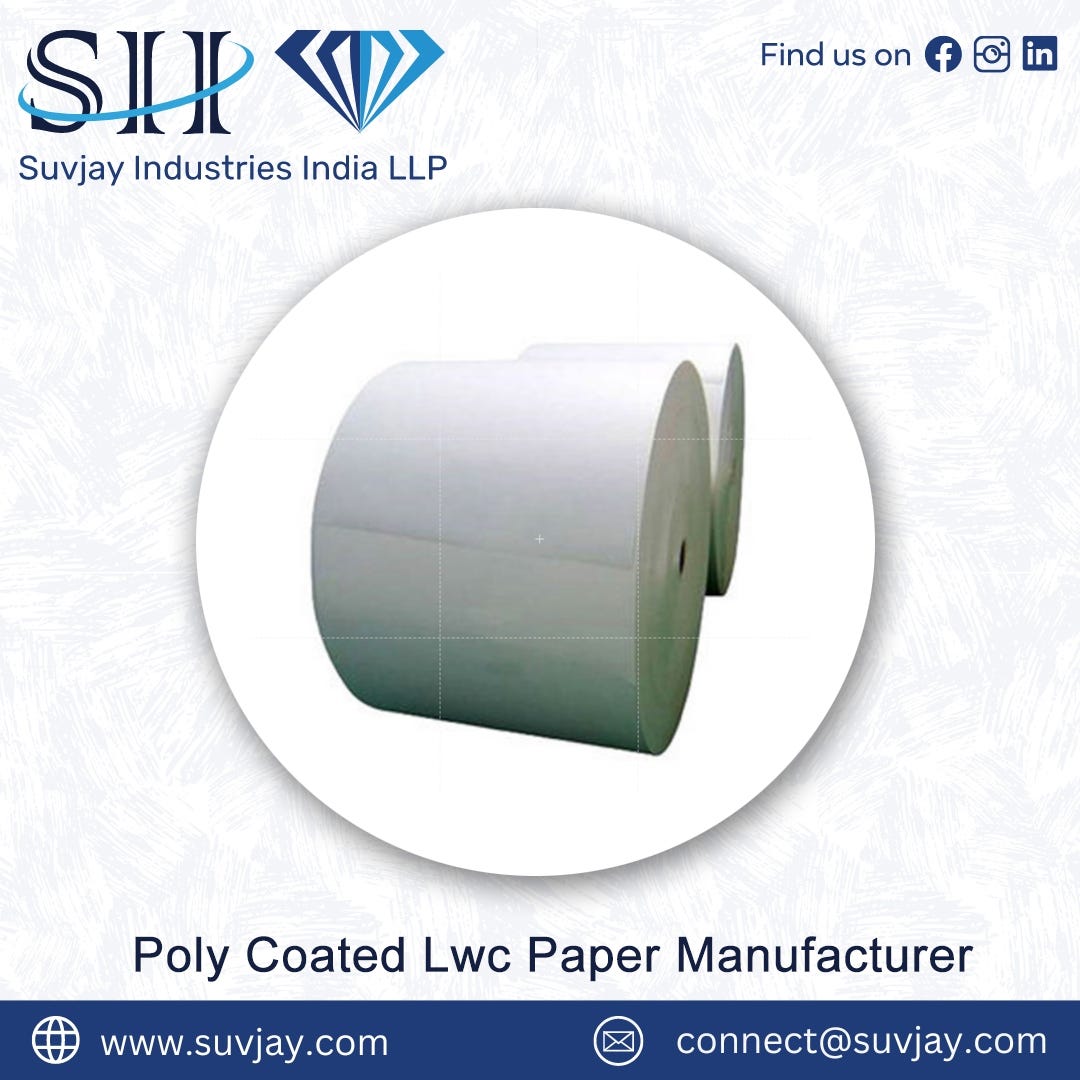 Poly Coated Lwc Paper Manufacturer | by Suvjay Industries - Aluminium ...