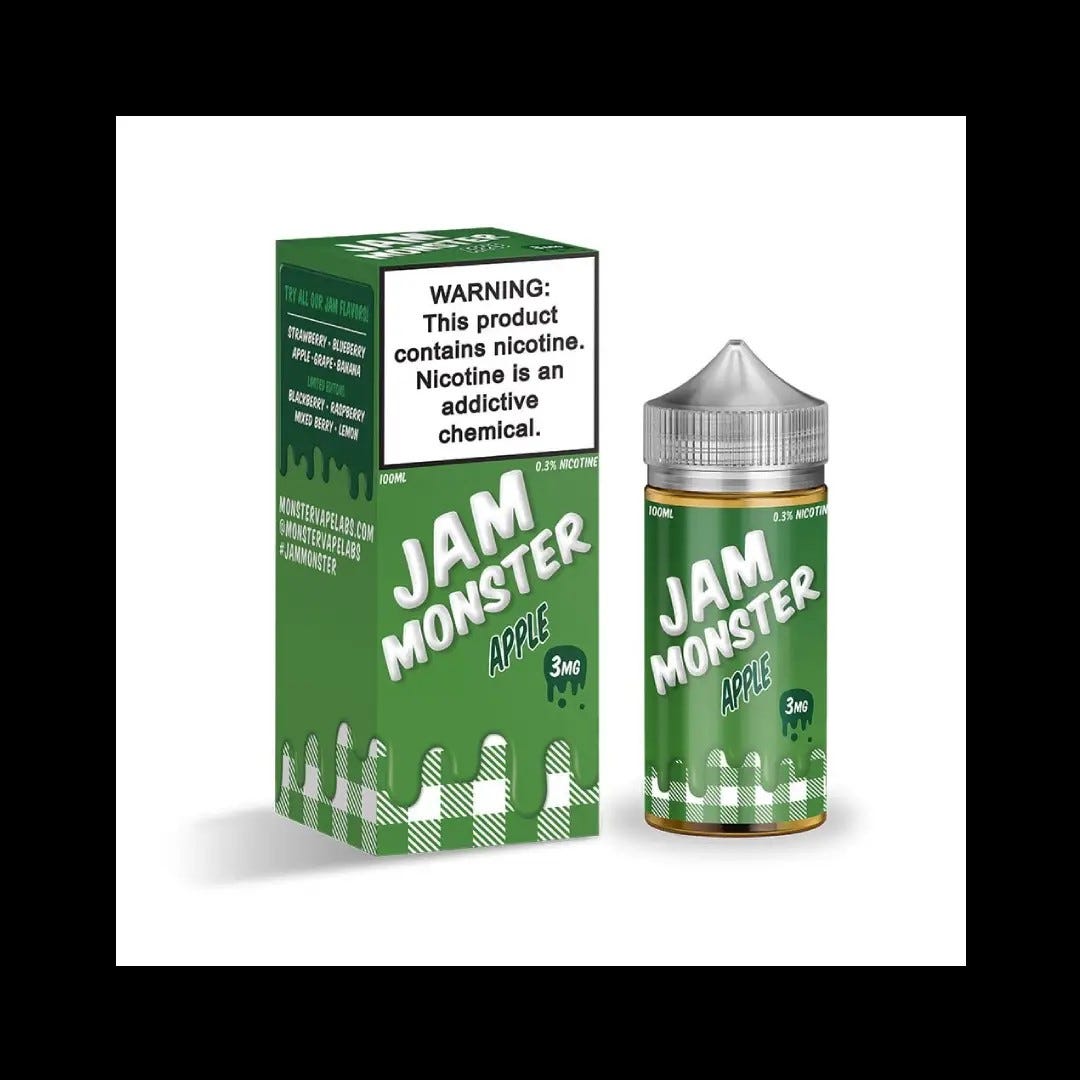 Apple E-Liquid Jam Monster 100ml Vape Device - JM - Medium