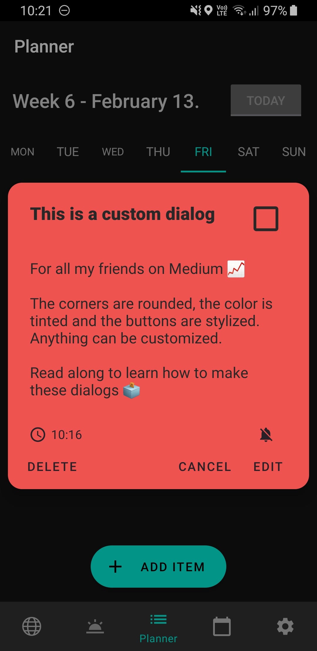 Custom Listpreference Dialog I Recently Created An App Where I By Shervin Koushan Medium