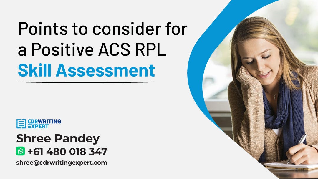 Points to consider for a positive ACS RPL Skill Assessment | by ...