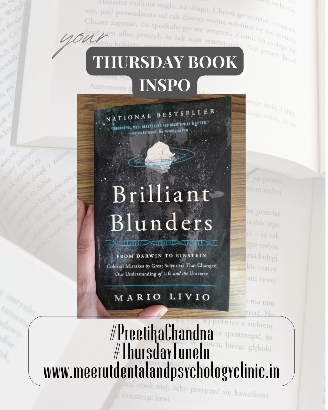 Thursday Tune-In with Preetika: Brilliant Blunders by Mario Livio | by Dr Preetika Chandna | Jan ...