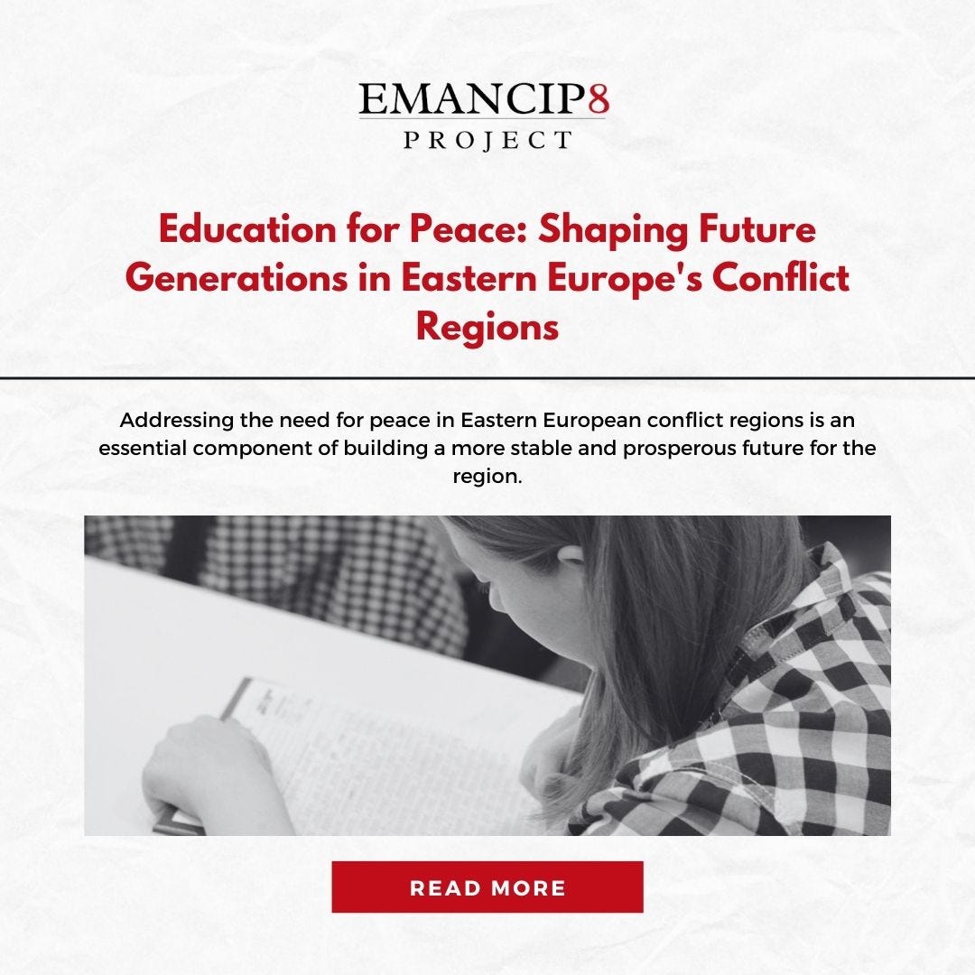 Education for Peace: Shaping Future Generations in Eastern Europe’s ...