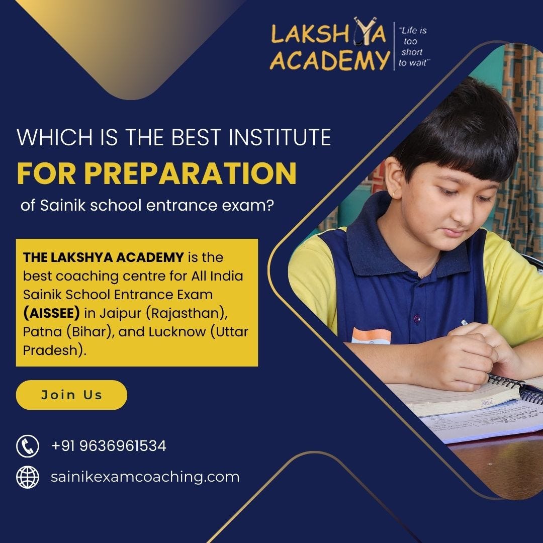 🌟Your journey to Sainik School starts here! Join THE LAKSHYA ACADEMY ...