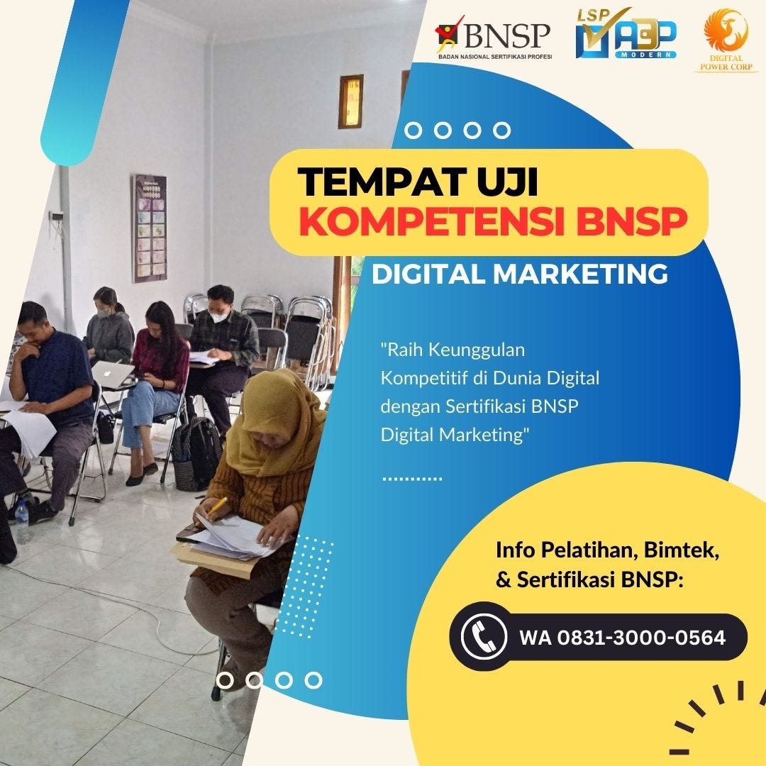 TERKINI, WA 0831–3000–0564, Sertifikasi Digital Marketing BNSP Untuk Marketing Tempat Wisata ...