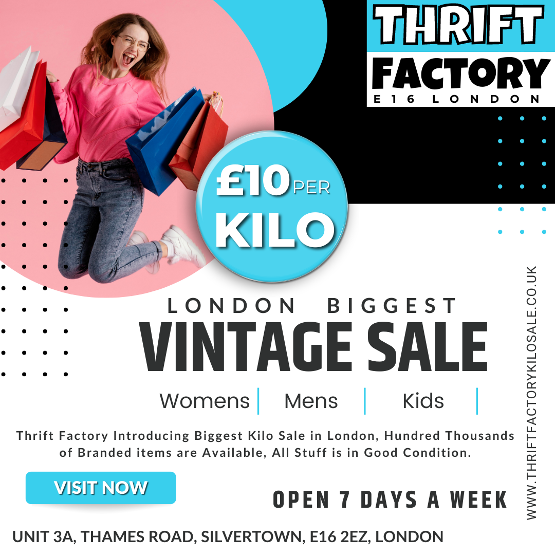 Thrift Factory London Biggest £10 Kilo Sale - Thriftfactoryuk - Medium
