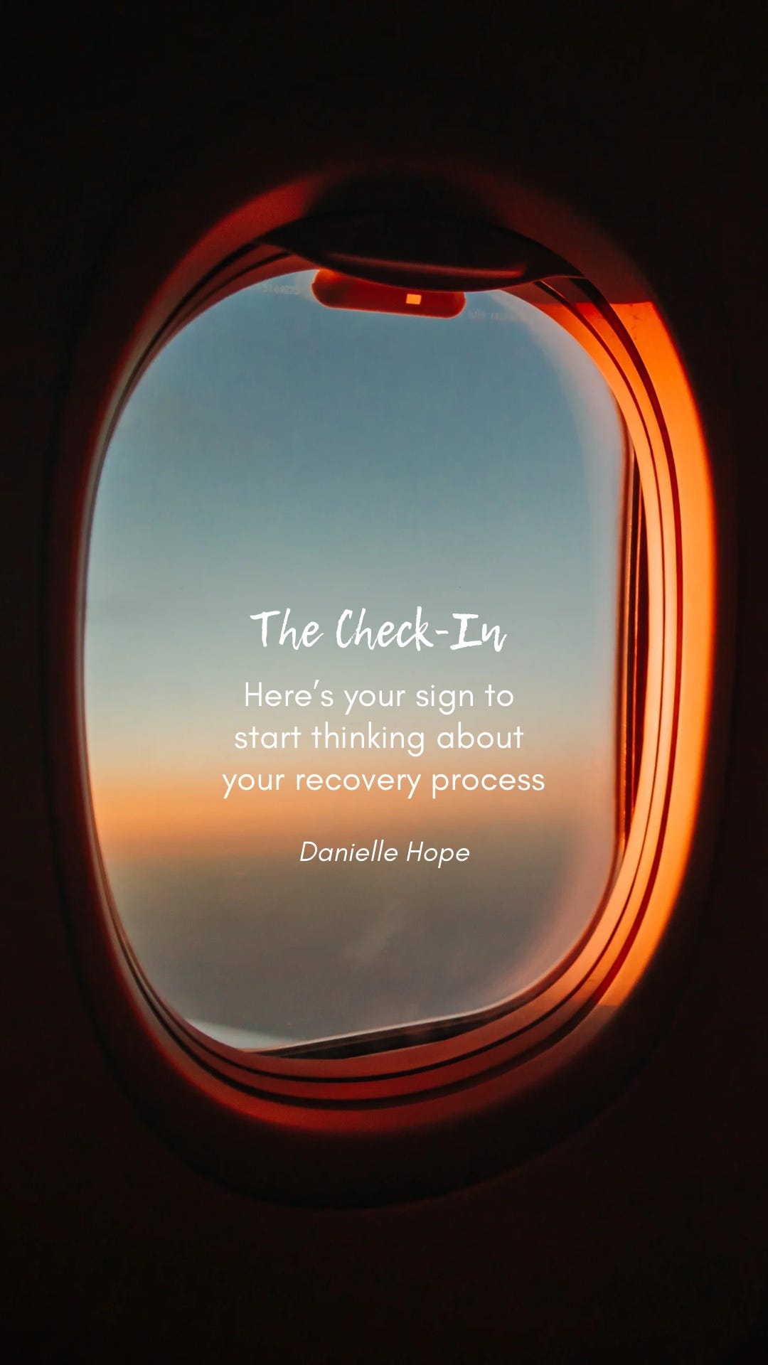 The Check-In. Think about your recovery process | by Danielle Hope | Medium