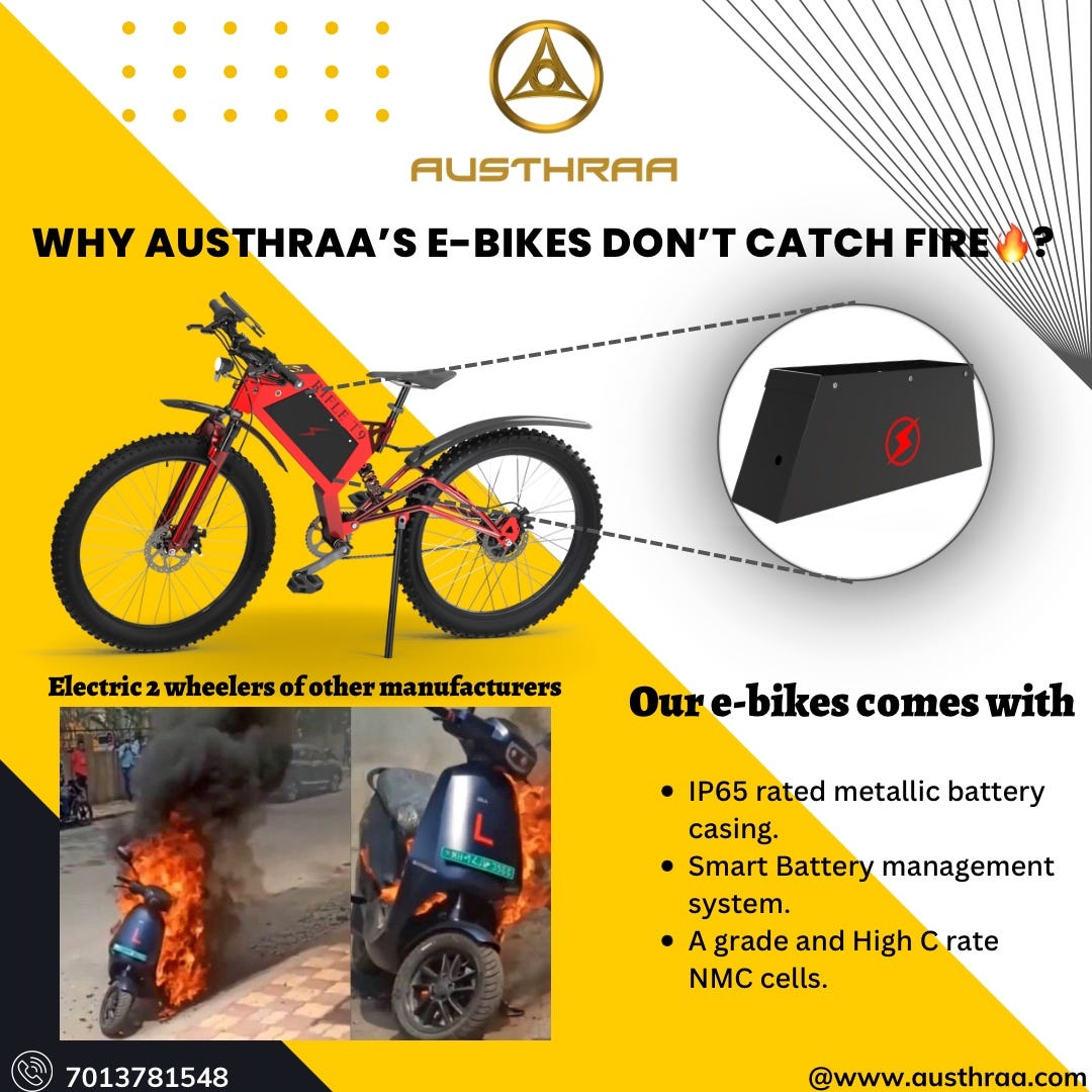 Why Austhraa’s e-bikes don’t catch fire?🔥 - Austhraa Motors - Medium