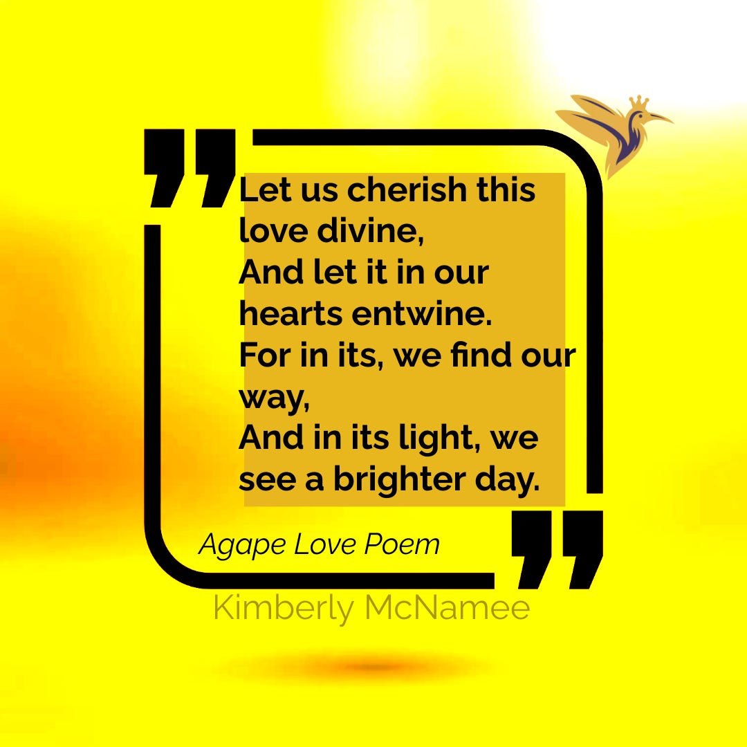 Agape Love Poem - Kimberly McNamee - Medium