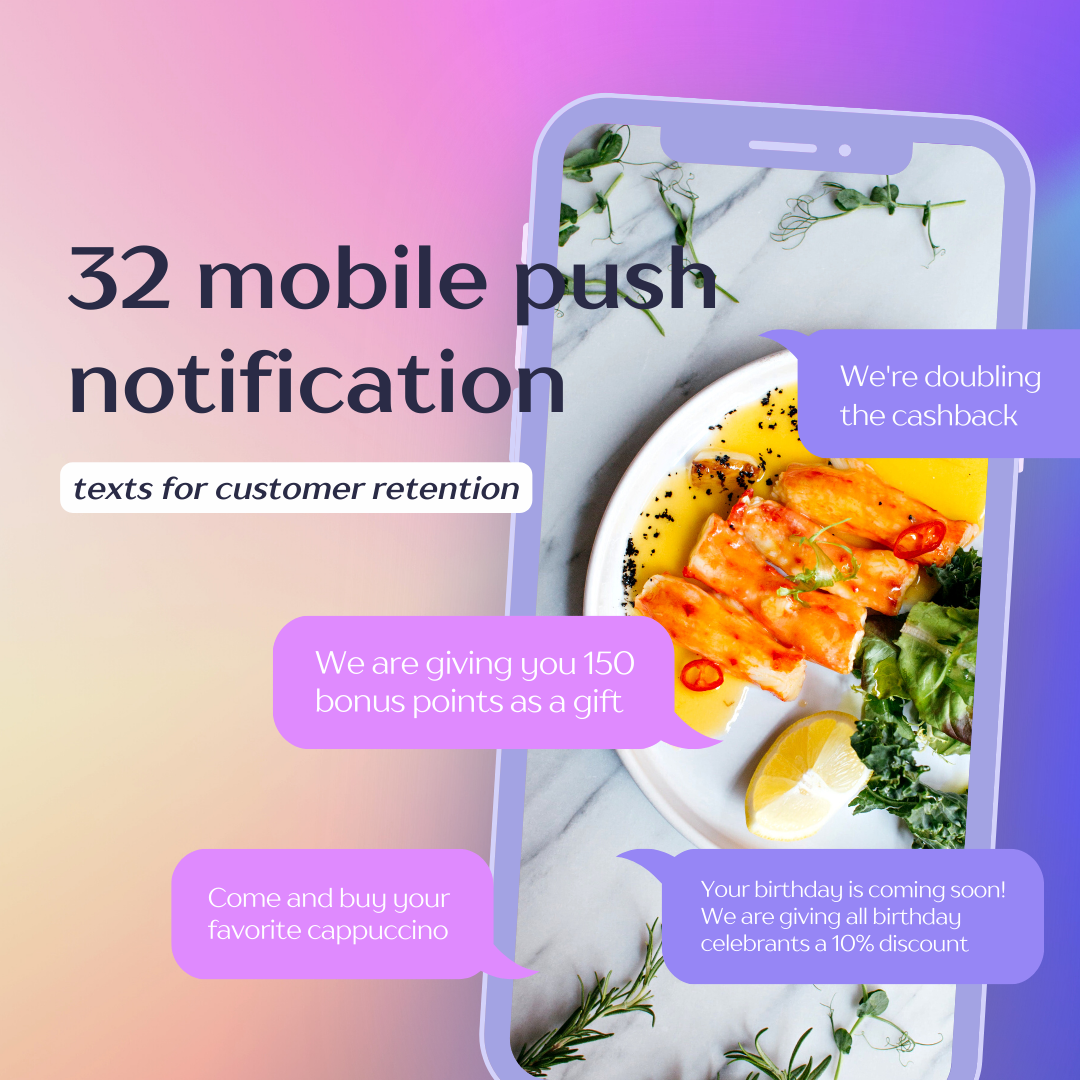 32 mobile push notification texts for customer retention | by Boostfeel ...