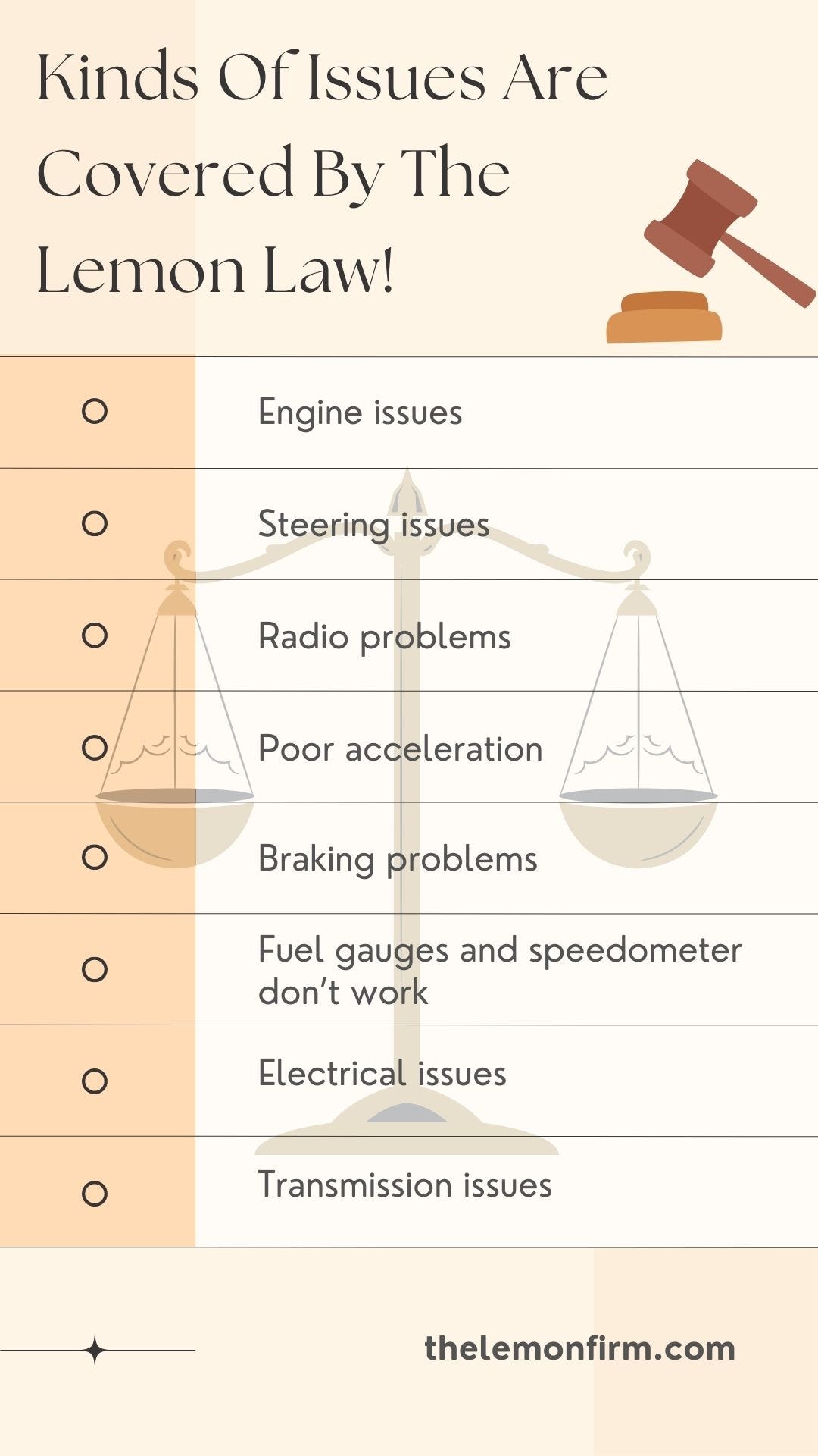Kinds Of Issues Are Covered By The Lemon Law! - California Consumer ...
