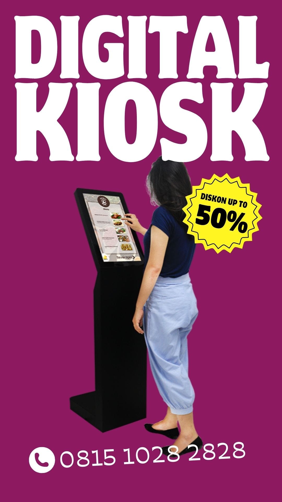 Promo! Kiosk Antrian Terbaru Restoran Jakarta, WA : 081510282828, kiosk ...
