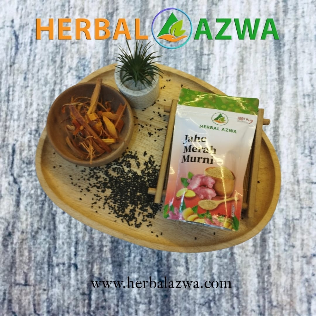 Produk Minuman Kesehatan Jahe Merah Herbal Azwa adalah Jahe Merah Bubuk ...