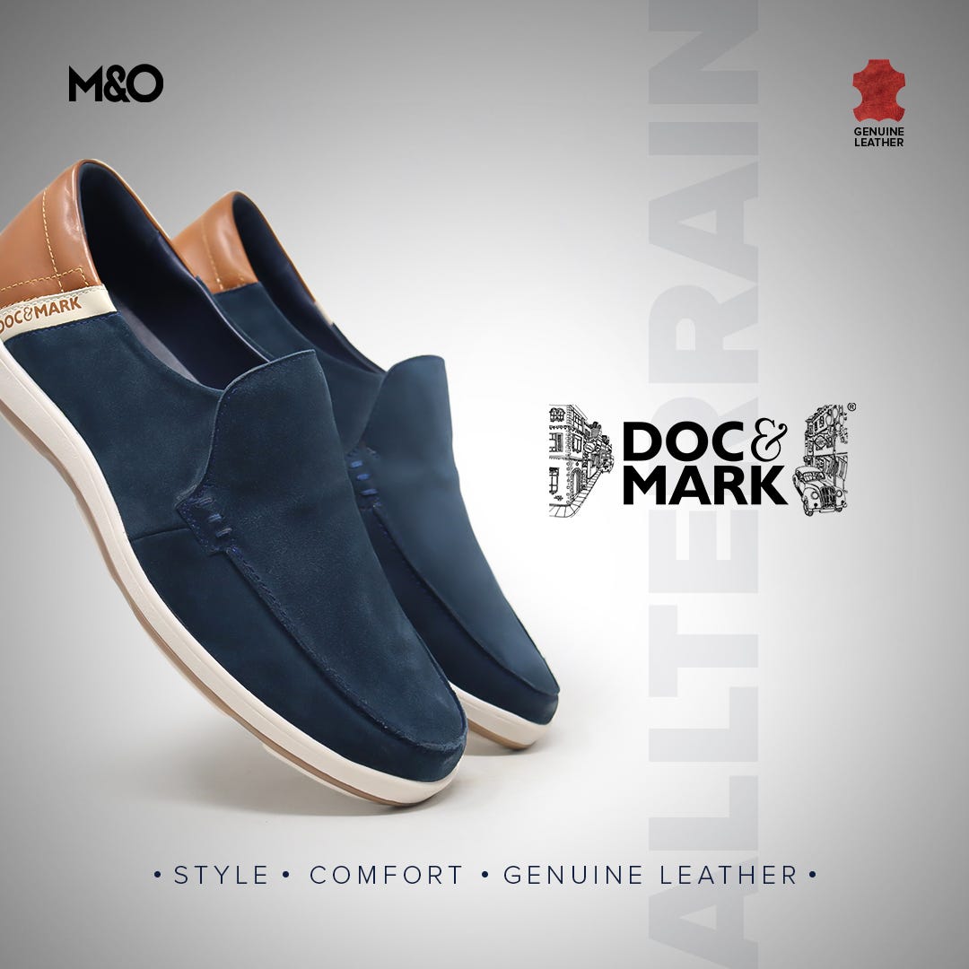All Terrain Casual Leather Shoes for Men - Doc and mark - Medium