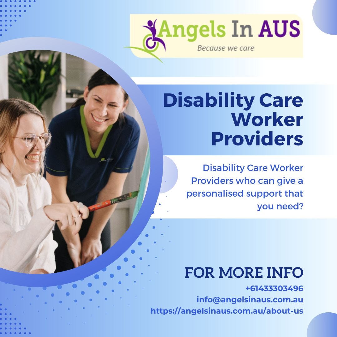 Disability Care Worker Providers - Angels in AUS - Medium