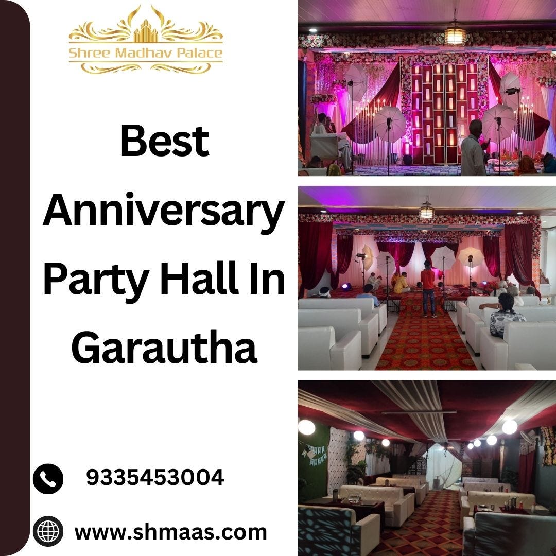 Best Anniversary Party Hall in Garautha - Shree Madhav Palace - Medium