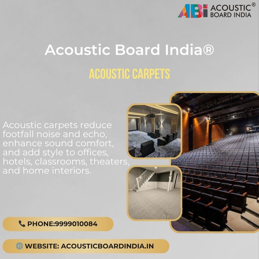 Acoustic Carpets — Premium Sound Absorption & Noise Reduction | by ...