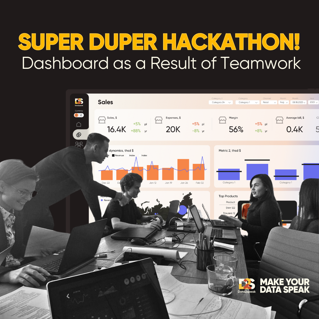 Super Duper Hackathon Dashboard As A Result Of Teamwork By Alex Kolokolov Make Your Data