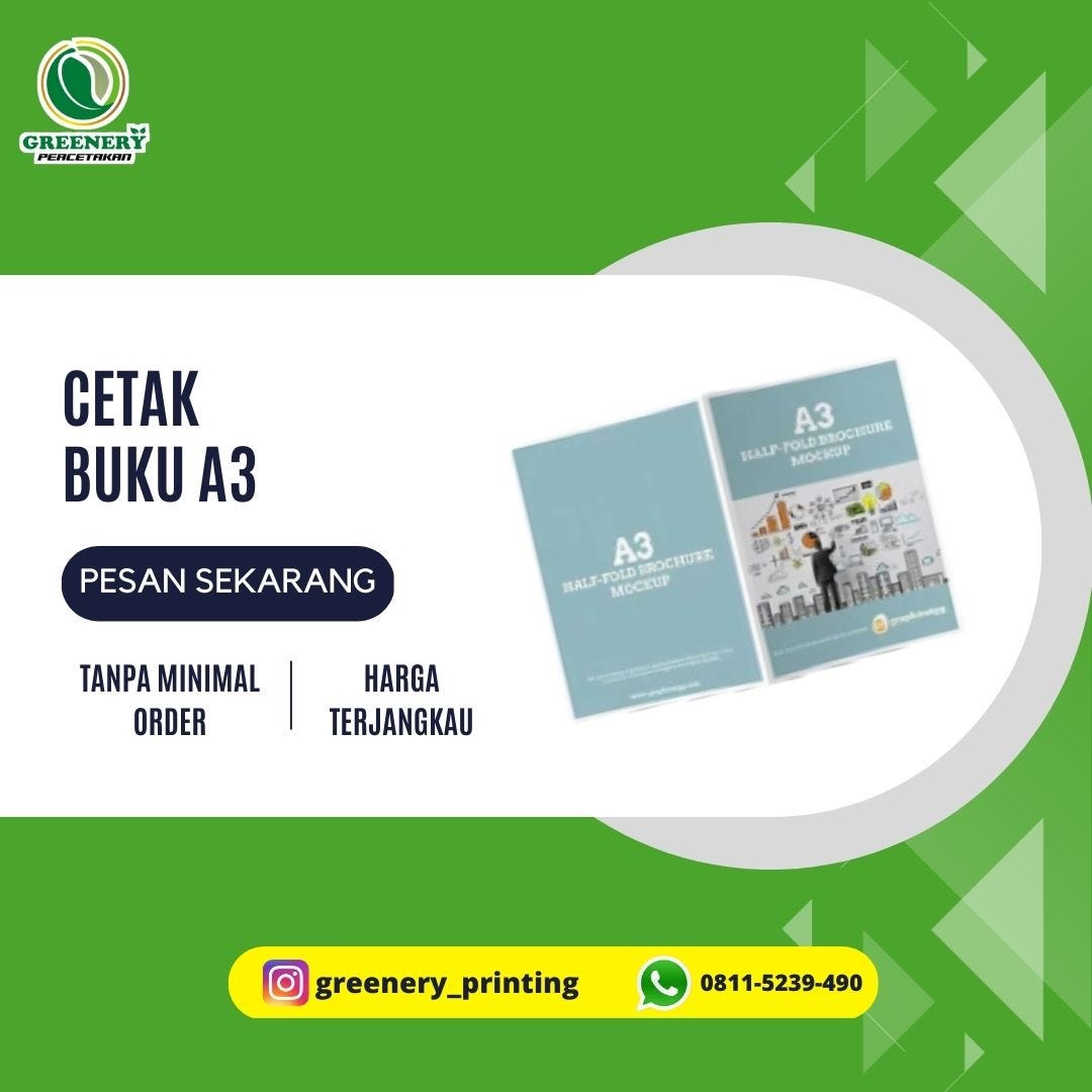 TERBAIK Cetak Buku A3 di Katingan Hub 0811 5239 490 Wa - Raffigreenery - Medium
