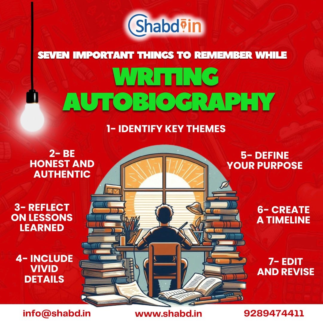 Seven Important things to Remember while Writing Autobiography | by ... Seven Important things to Remember while Writing Autobiography | by ...