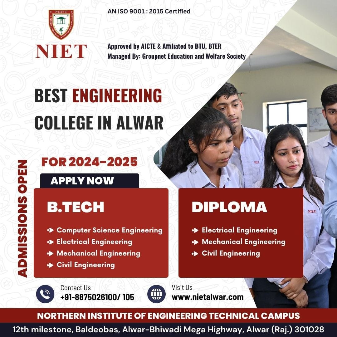 Experience Excellence: NIET Alwar — Leading the Way in Education ...