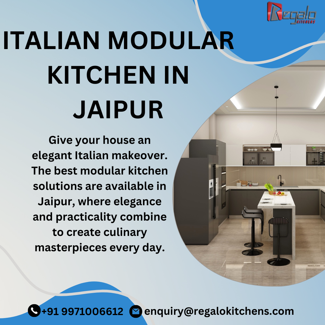 Italian Modular Kitchen in Jaipur - Regalo Kitchens - Medium