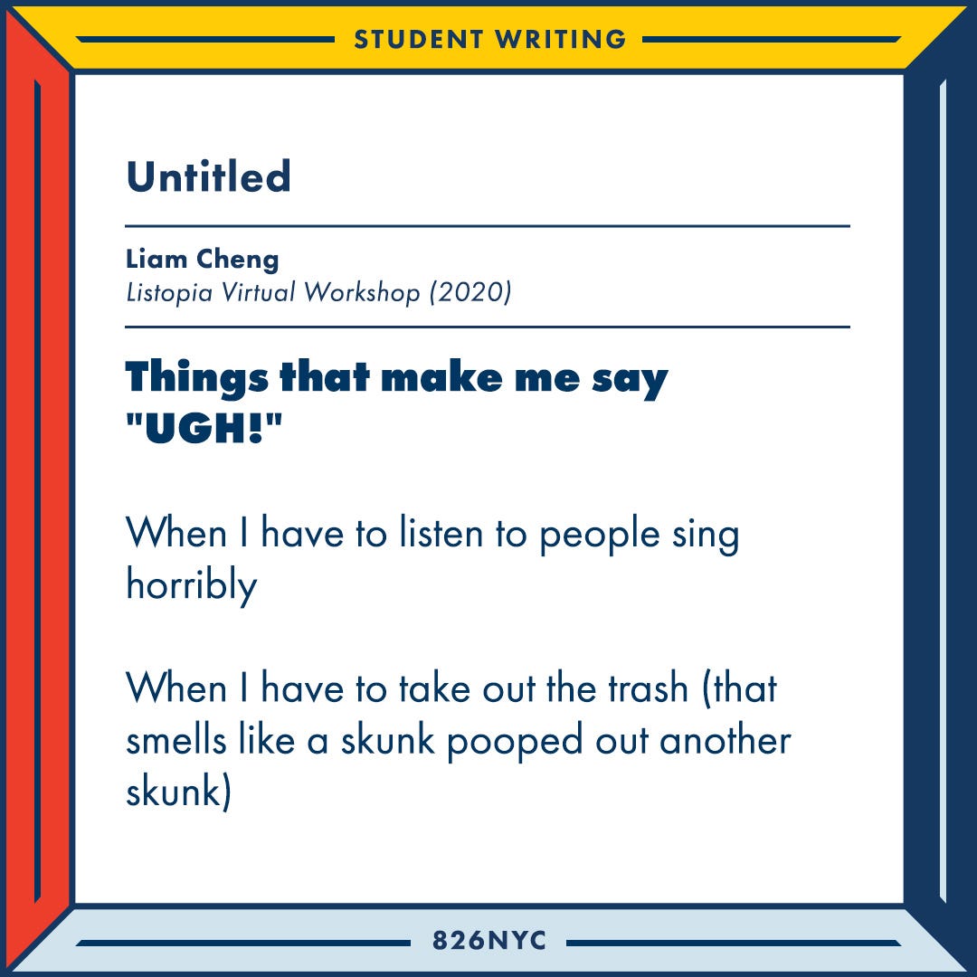 Untitled. By: Liam Cheng Age 11 | by 826NYC | Medium