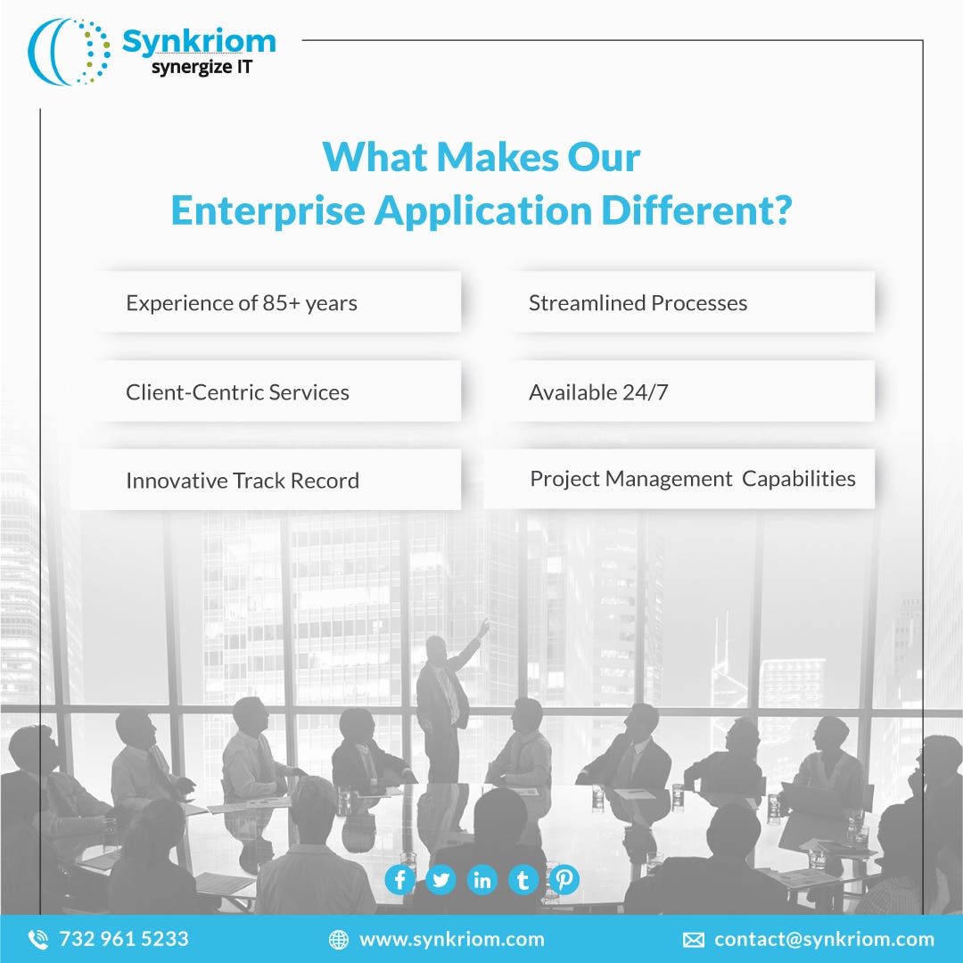 Synkriom What Makes Our Enterprise Application Different Marketing