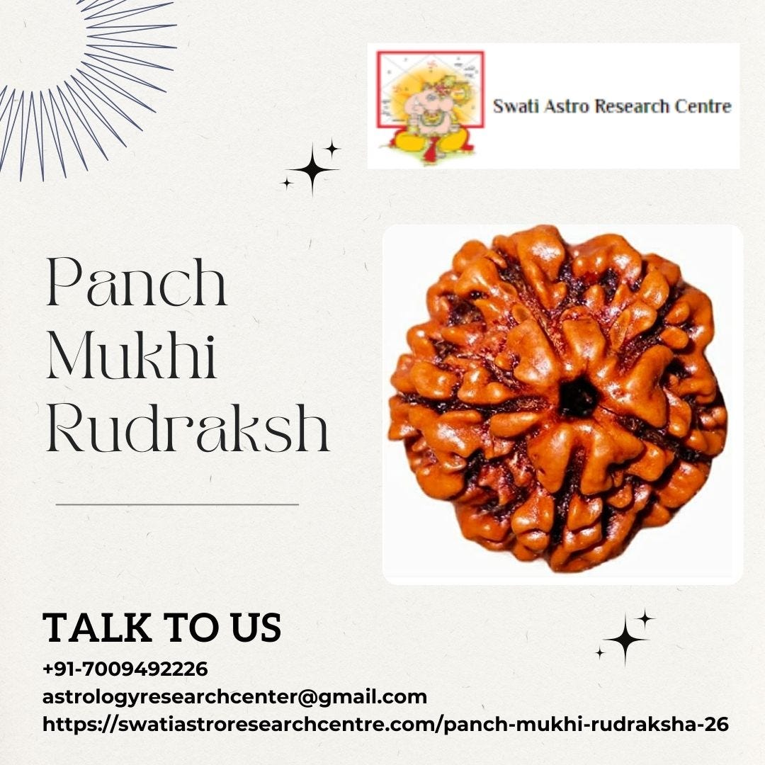 Panch Mukhi Rudraksh - Swati Astro Research Centre - Medium