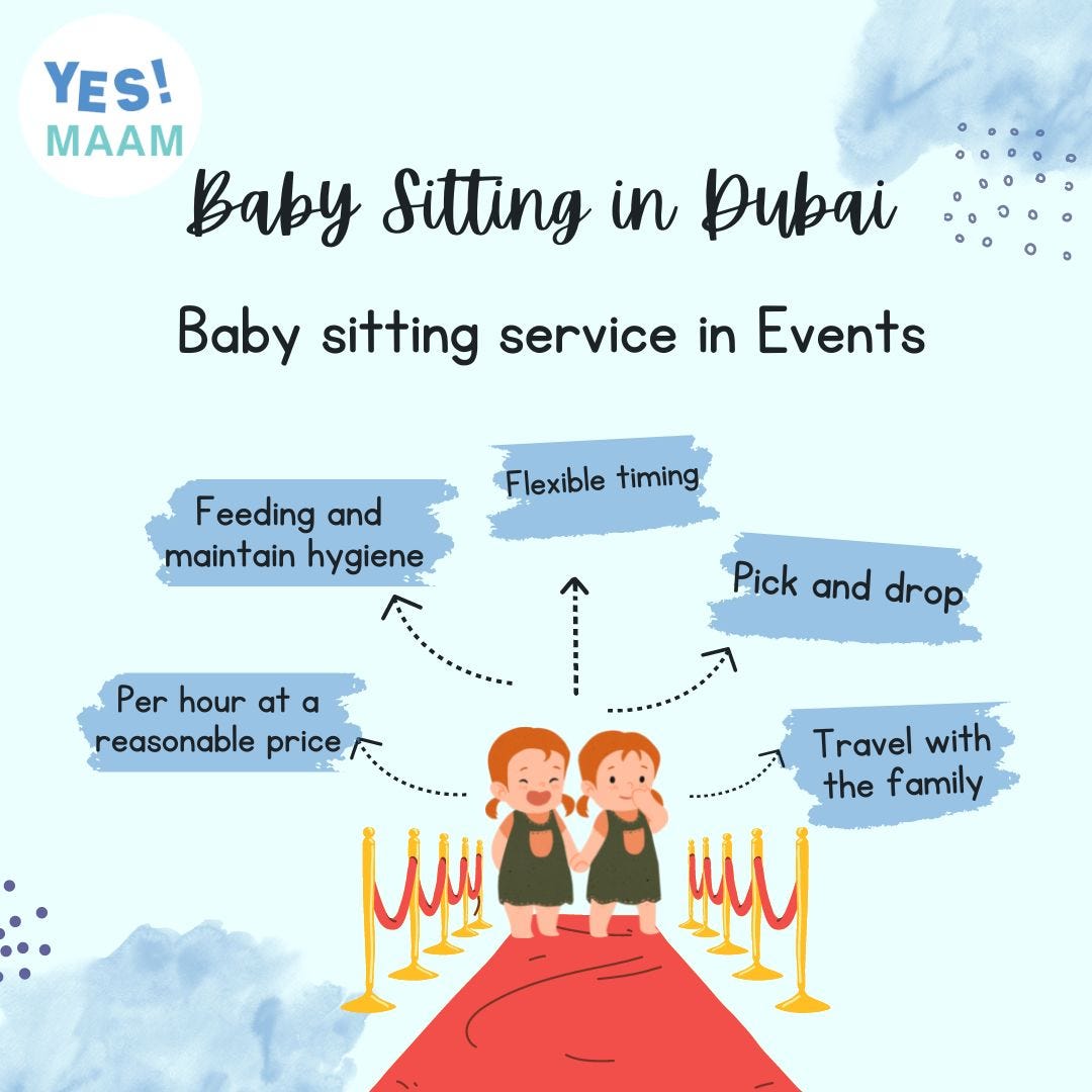 Babysitters in Dubai. Baby sitting service in Events | by Momna Aziz ...