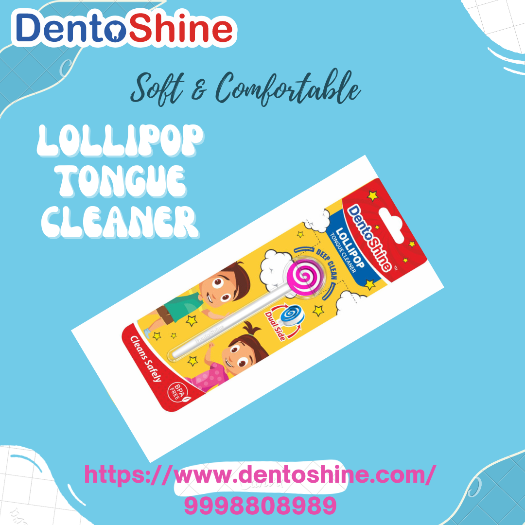 Lollipop Tongue Cleaner| Dento Shine - Dento Shine - Medium