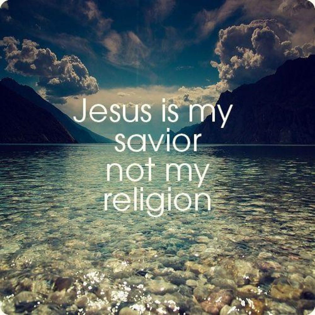 Jesus Is My Savior Not My Religion Wallpaper