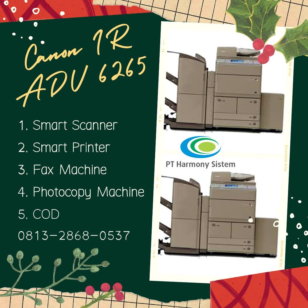 Distributor Resmi Mesin Fotocopy Canon IR ADV 6265 Tambak Sarioso Asemrowo Surabaya ORIGINAL ...