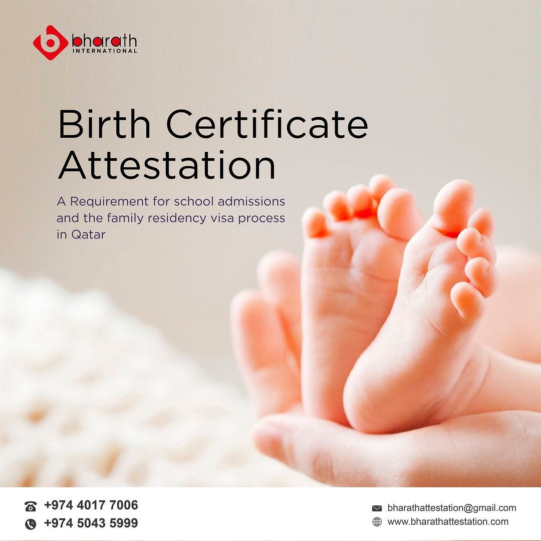 Birth Certificate Attestation - Bharath Attestation - Medium
