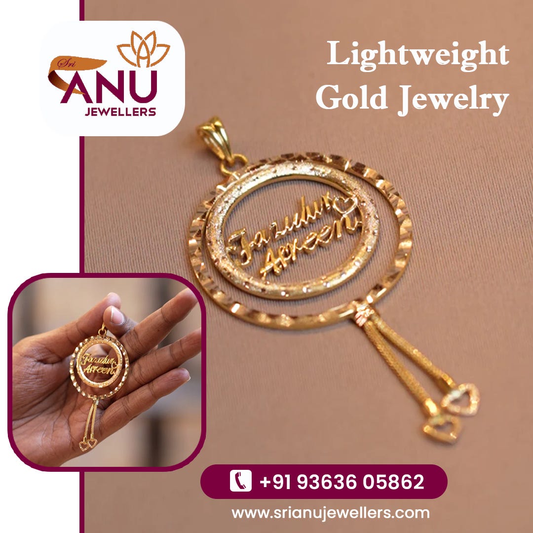Lightweight Gold Jewelry: When Elegance Feels Effortless | by Shri Anu ...