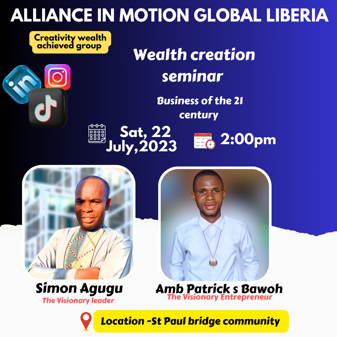 Wealth creation seminar Come and get Financial Freedom with us by using our system called the ED ...