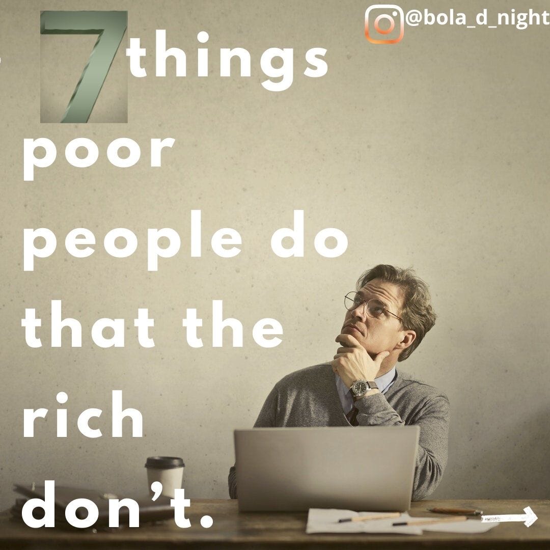 1. Poor people watch TV, And rich people read books, | by Bola_D_night ...